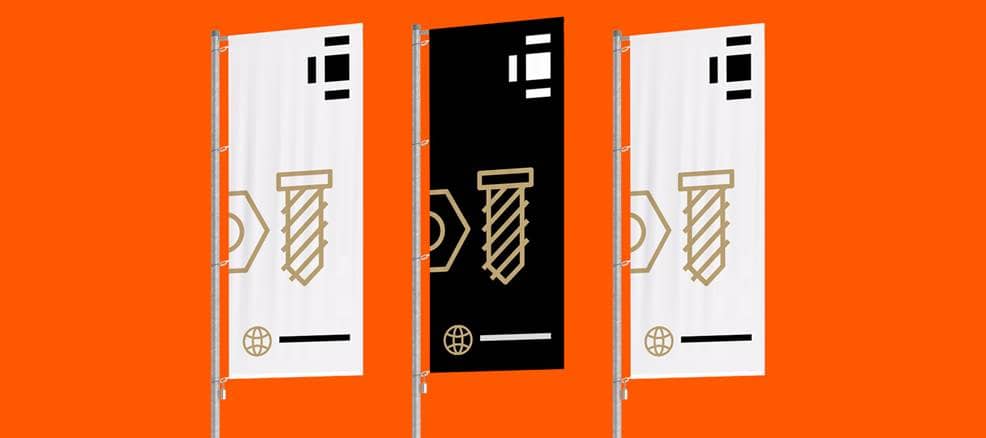 Banners and flags easy printing - hoist flags and beach flags ∙ SAXOPRINT